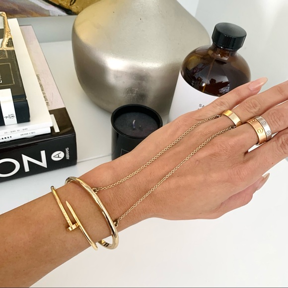 Jewelry | Minimalist Gold Hand Cuff Bracelet | Poshmark